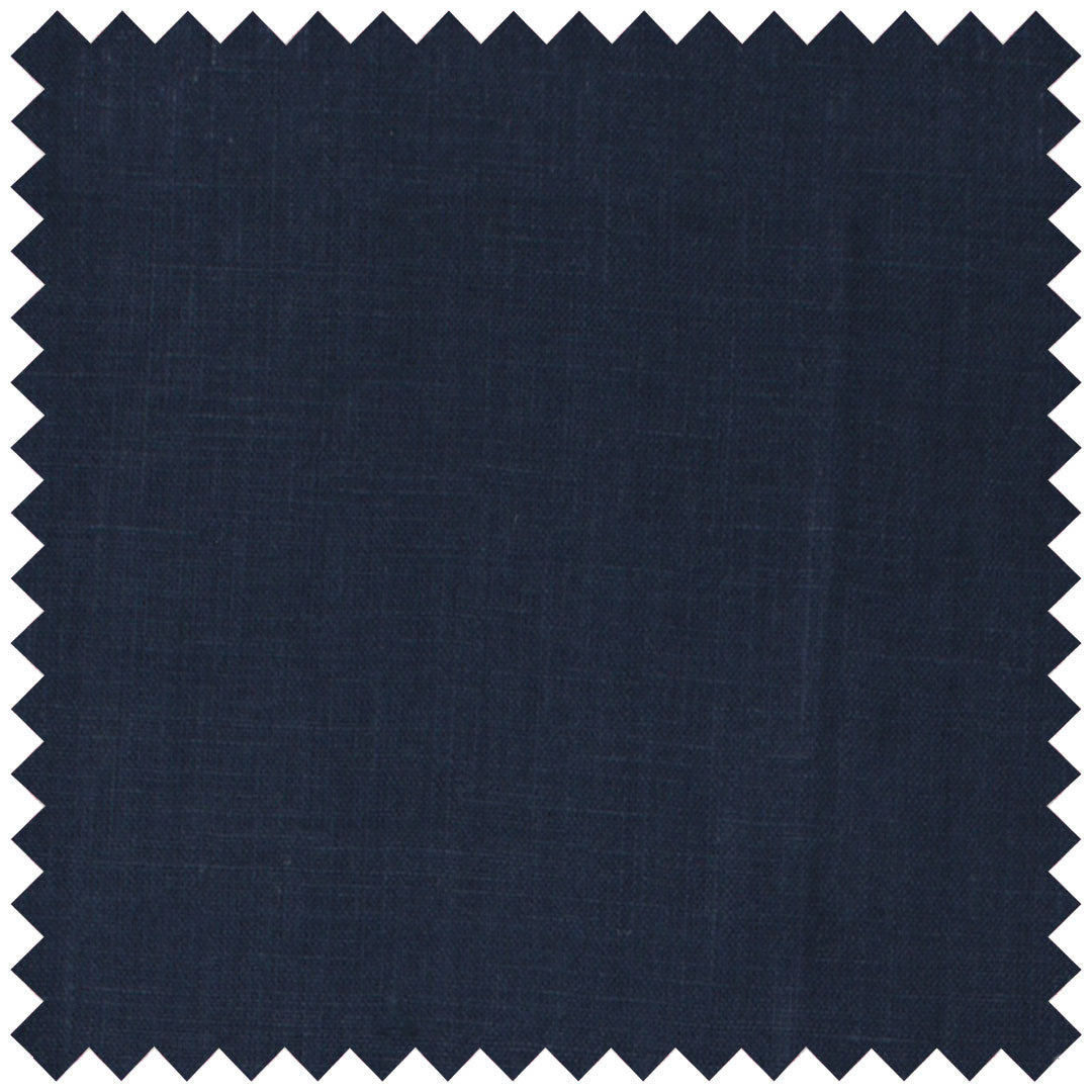 Plain Linen Made to Measure Shirt in Navy | Budd Shirts – Budd ...