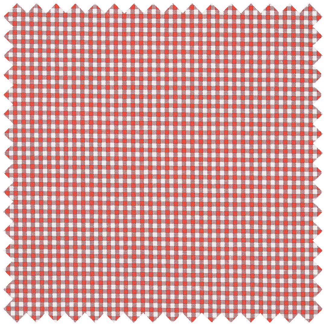 Red Zephir Gingham Check – Budd Shirtmakers Ltd