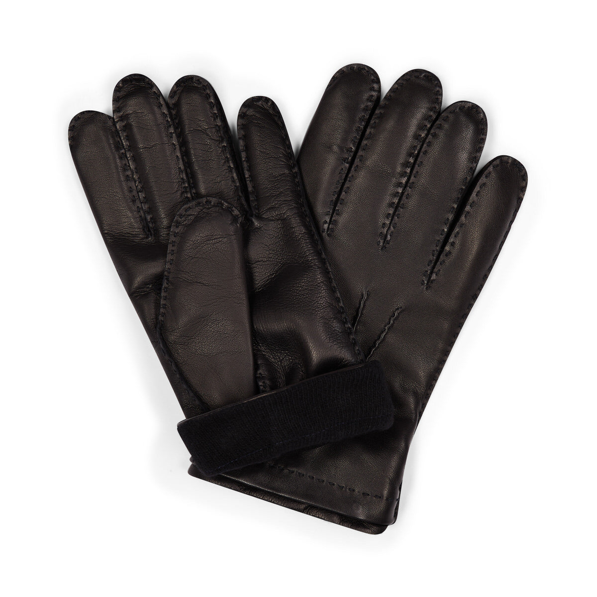 Nappa Gloves with Cashmere Lining in Black – Budd London