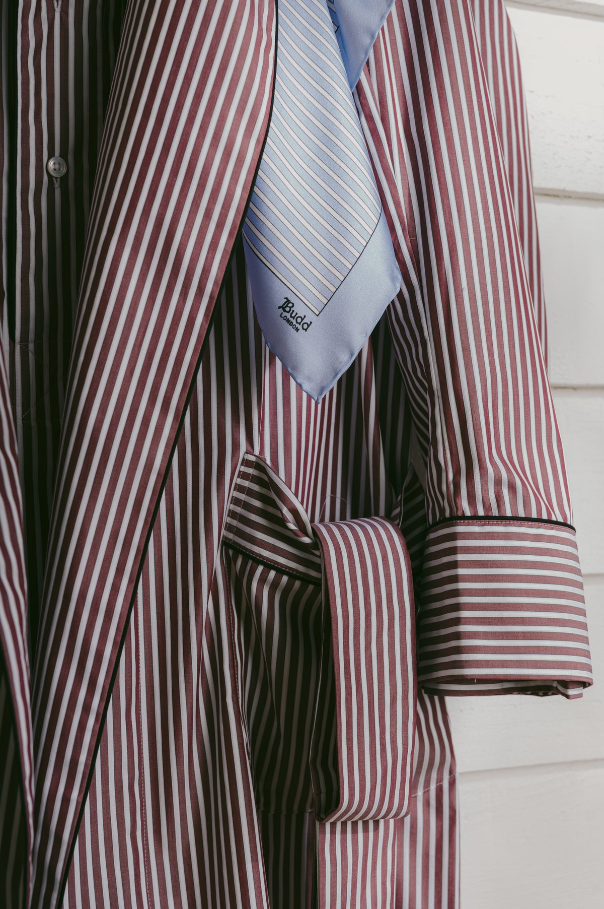 The Burgundy Budd Stripe – Budd Shirtmakers Ltd
