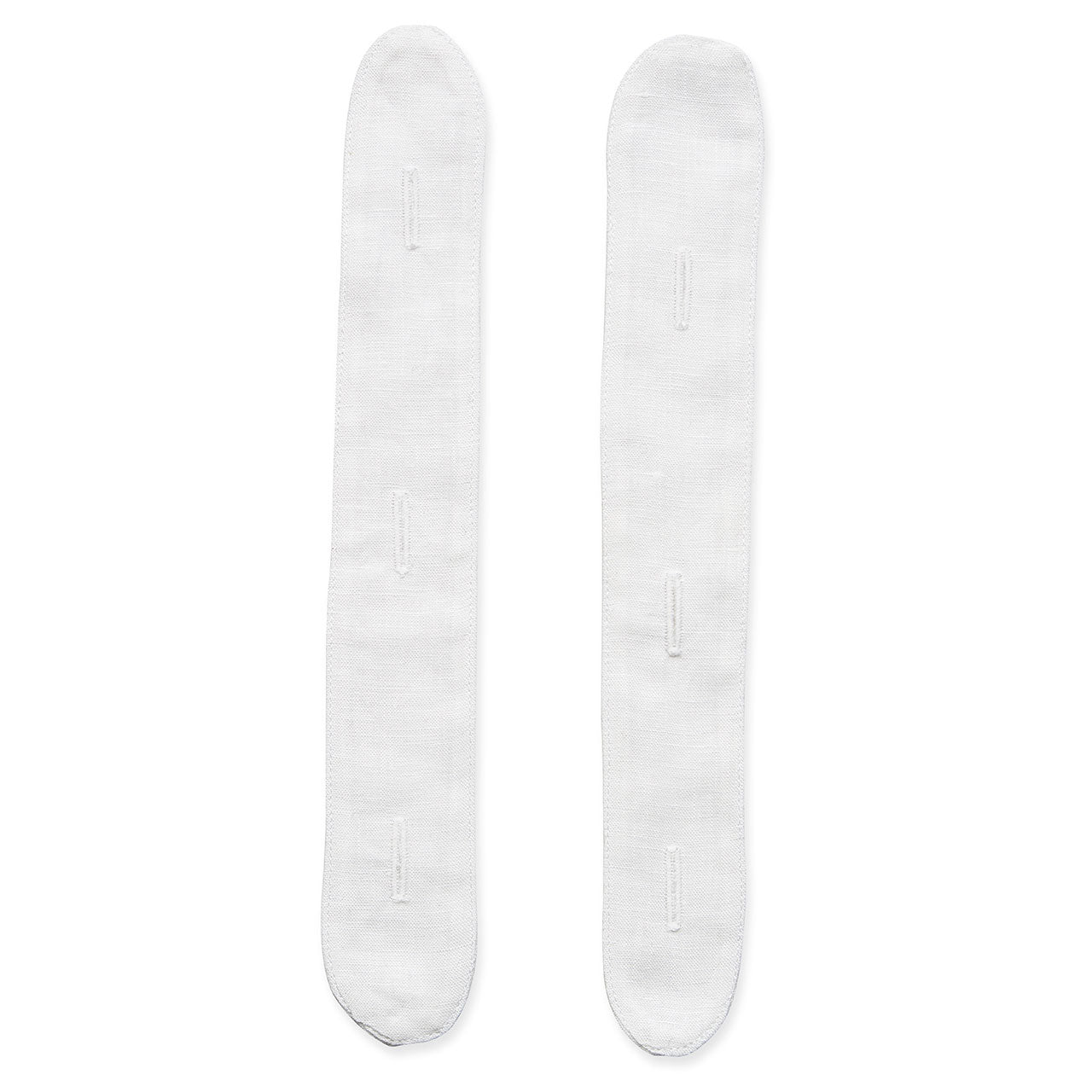 Plain Linen Waistcoat Slips in White – Budd London