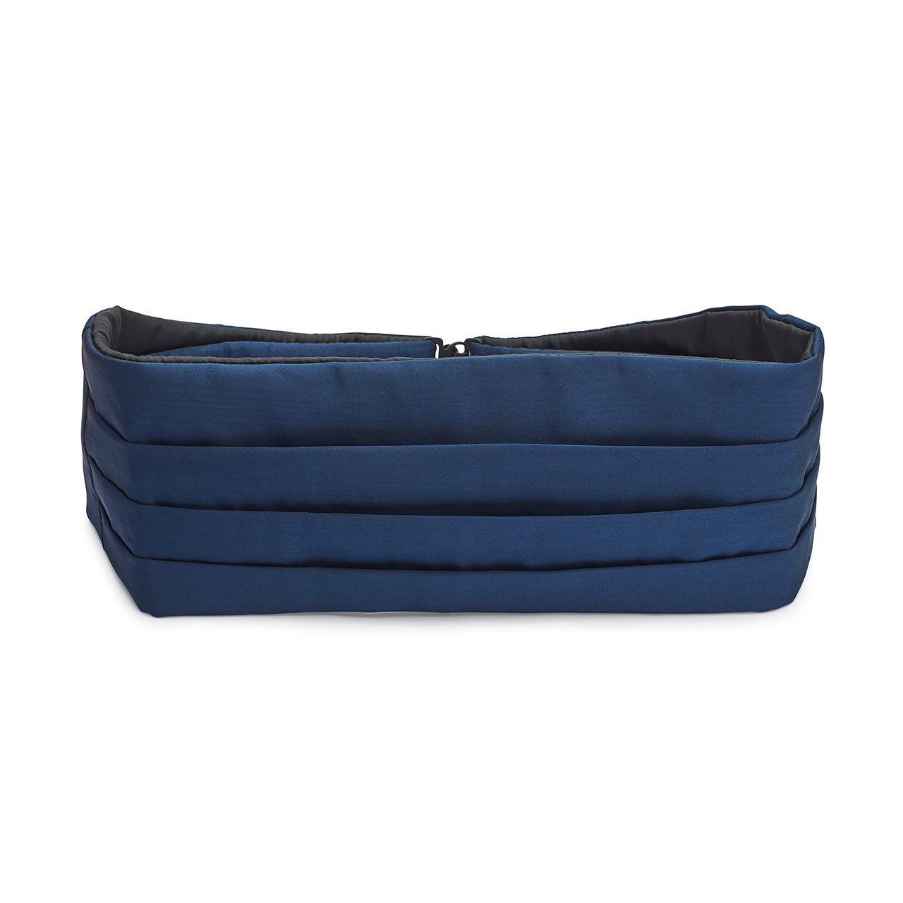 Plain Moire Silk Cummerbund in Navy – Budd London